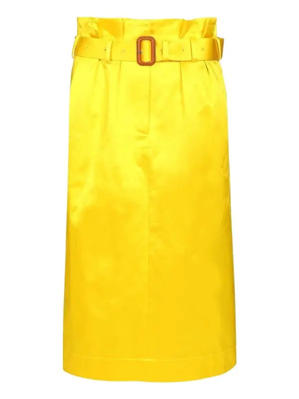 Dries Van Noten Seachy Belted Skirt - Yellow