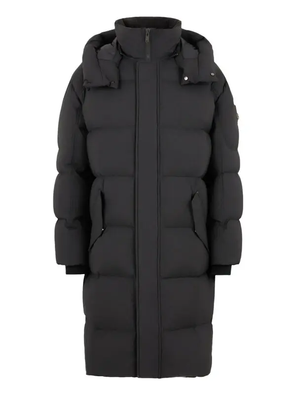 Moose Knuckles Hooded Puffer Coat - Black