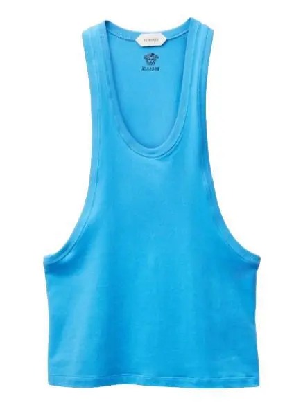 Versace Logo Racerback Vest - Blue