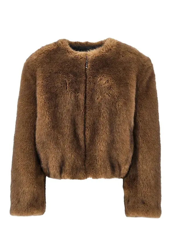 STAND STUDIO Karly Zip-up Jacket - Brown
