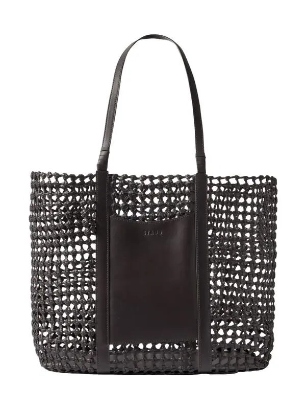 Staud Getaway Shopper Tote Bag - Dark Brown