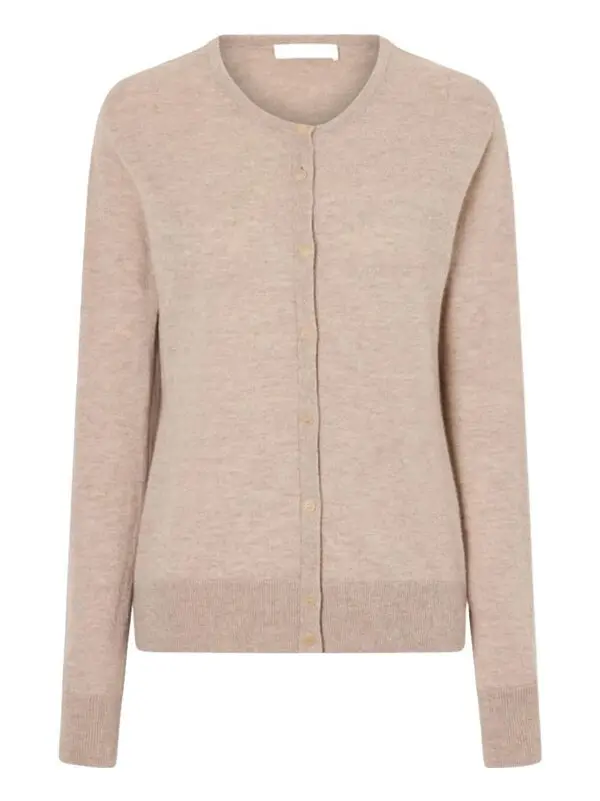 THE ROW Crew Neck Cardigan - Nude