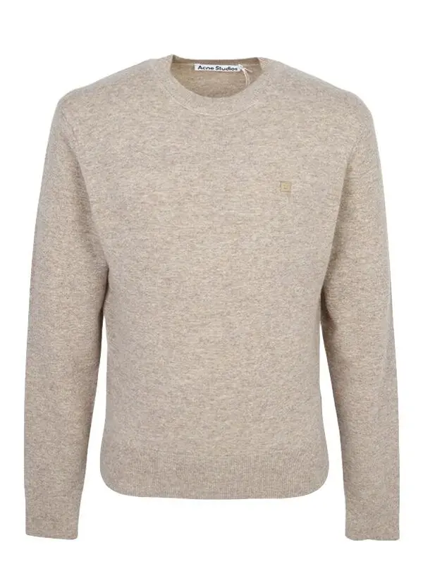 Acne Studios Crew Neck Long-sleeved Sweater - Nude