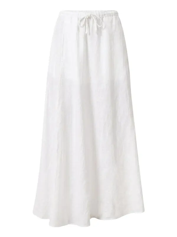 Closed Maxi Skirt In Linen - White