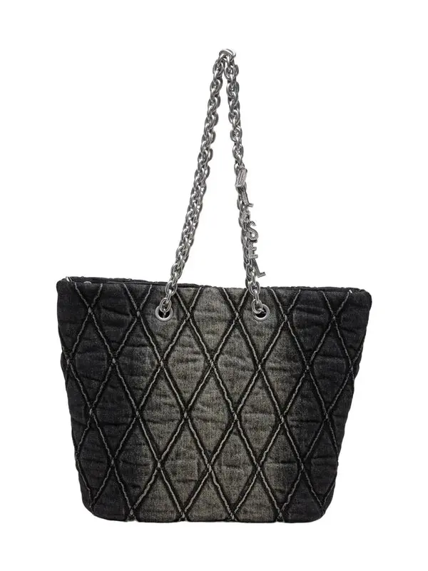 DIESEL® Quilted Chain Shoulder Bag - Black
