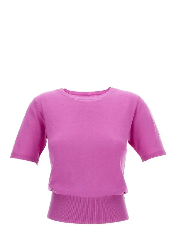 EXTREME CASHMERE X Short Sleeve Knitted T-shirt - Pink