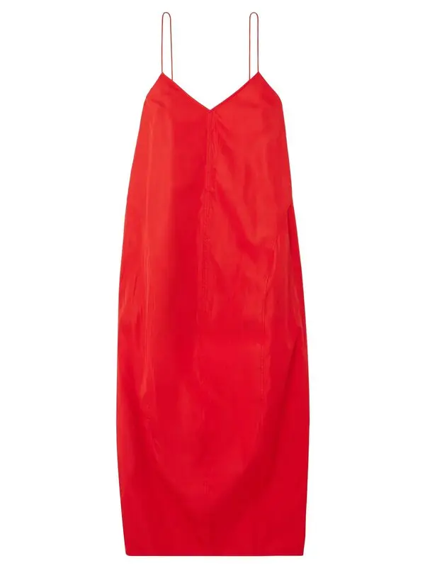 ST. AGNI Sleeveless V-neck Dress - Red