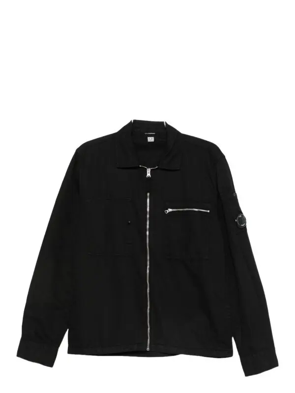 C.P. COMPANY Zip-through Utility Jacket - Black
