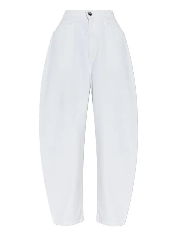 RÓHE Blanco Lantern Jeans - Optical White