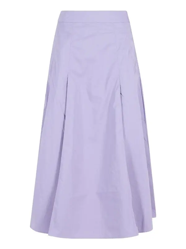 Essentiel Antwerp Jaelyn Deep Pleat Midi Skirt - Purple