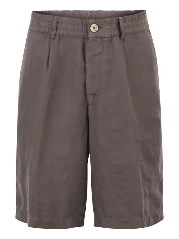 Brunello Cucinelli Elasticated Bermuda Shorts - Black