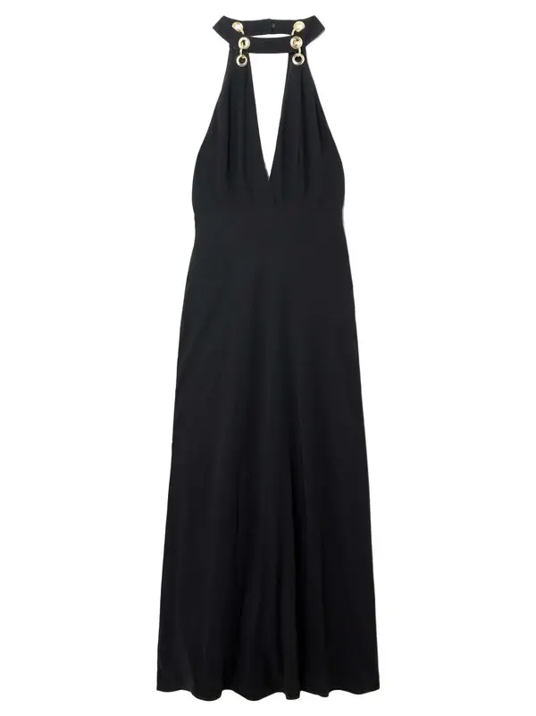 Rixo Spaghetti Strap Midi Dress - Black