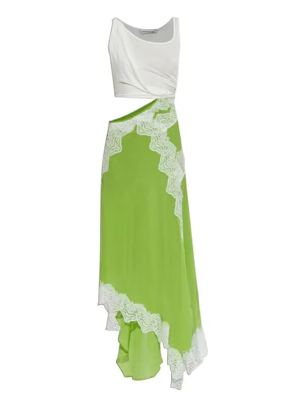 Christopher Esber Verve Twisted Tank Dress - Green