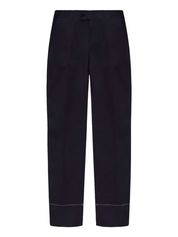 Brioni Pienza Straight-leg Pants - Navy Blue
