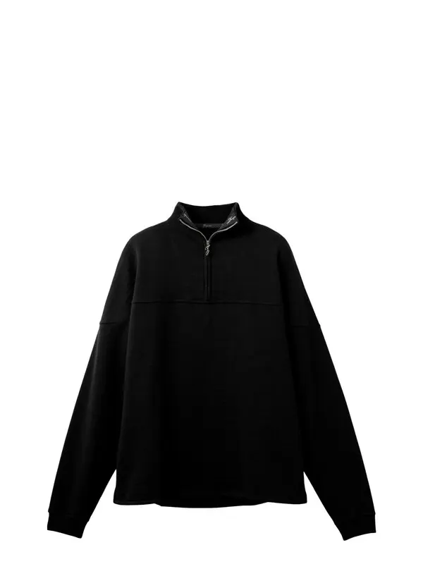 Jacquemus Rond Carre Half Zip Sweatshirt - Black