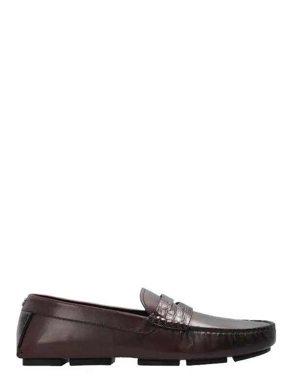 Dolce & Gabbana Dg Logo Plaque Loafers - Black