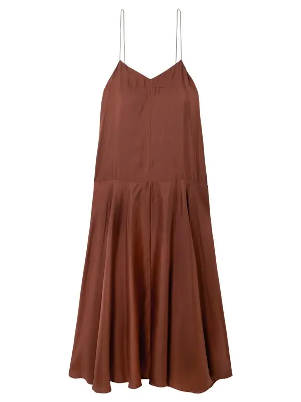 ST. AGNI Slip Dress - Brick Red
