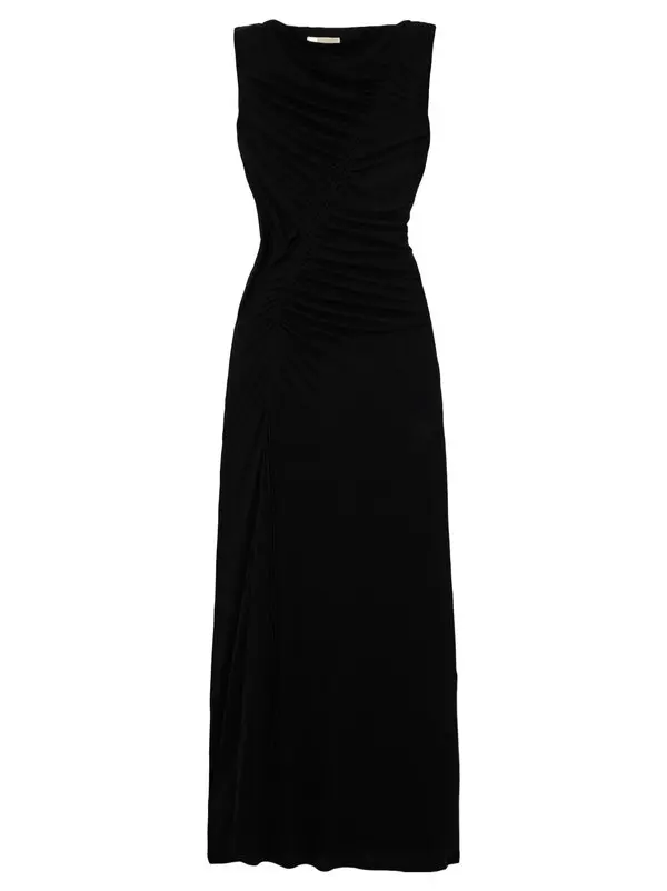 Ulla Johnson Sleeveless Maxi Dress With Pleated Design - Black