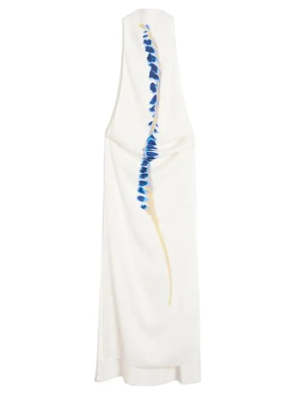 Sportmax Sleeveless Printed Dress - White