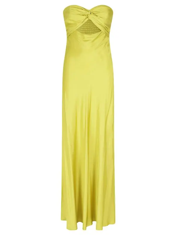 Essentiel Antwerp Strapless Maxi Dress - Yellow