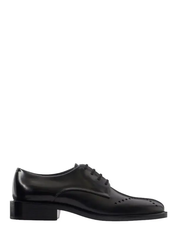 JIL SANDER Square-toe Lace-up Shoes - Black