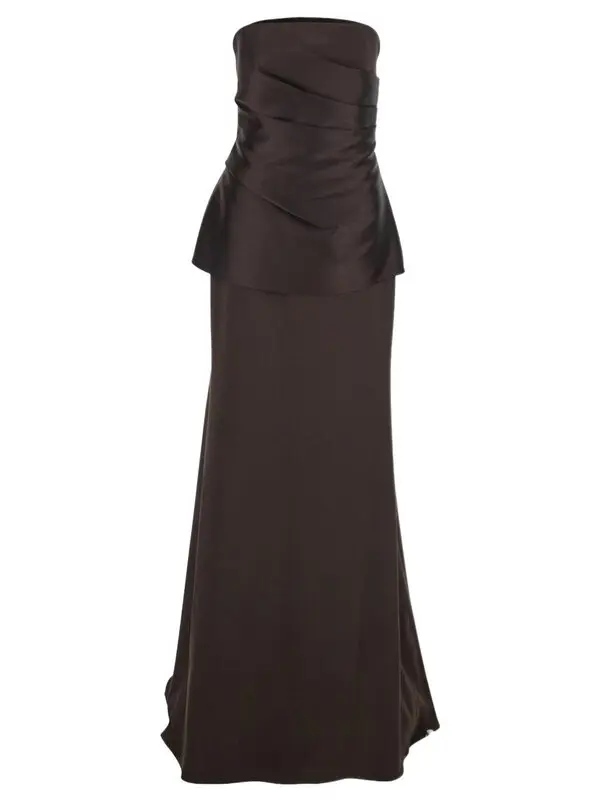 Solace Allia Strapless Gown - Black