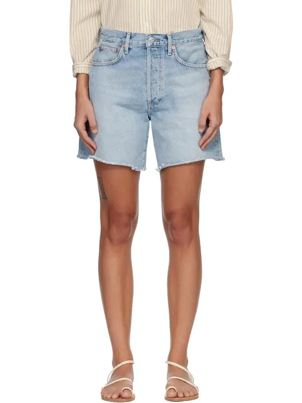 Citizens Of Humanity Marlow Long Vintage Denim Shorts - Blue