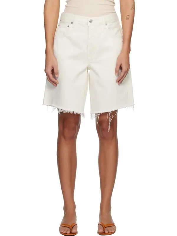Citizens Of Humanity Ayla Denim Shorts - Off-white