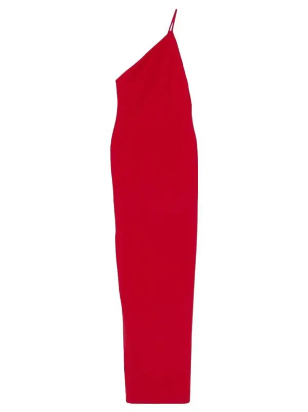 Solace London Alexandra One-shoulder Maxi Dress - Red