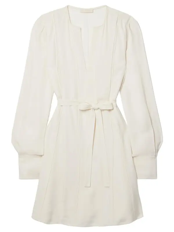 Ulla Johnson Daisy Paneled Belted Mini Dress - White