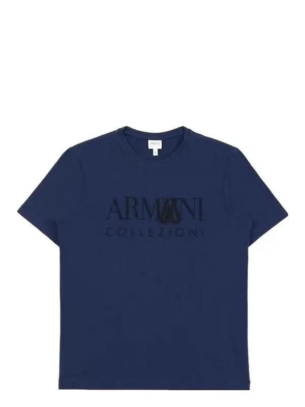 Emporio Armani Logo Printed T-shirt - Blue