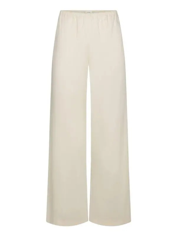 FRAME The Society Wide-leg Trousers - Ecru