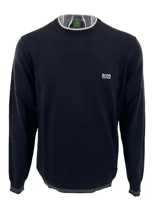 Hugo Boss Long Sleeve Crew Neck Sweater - Black