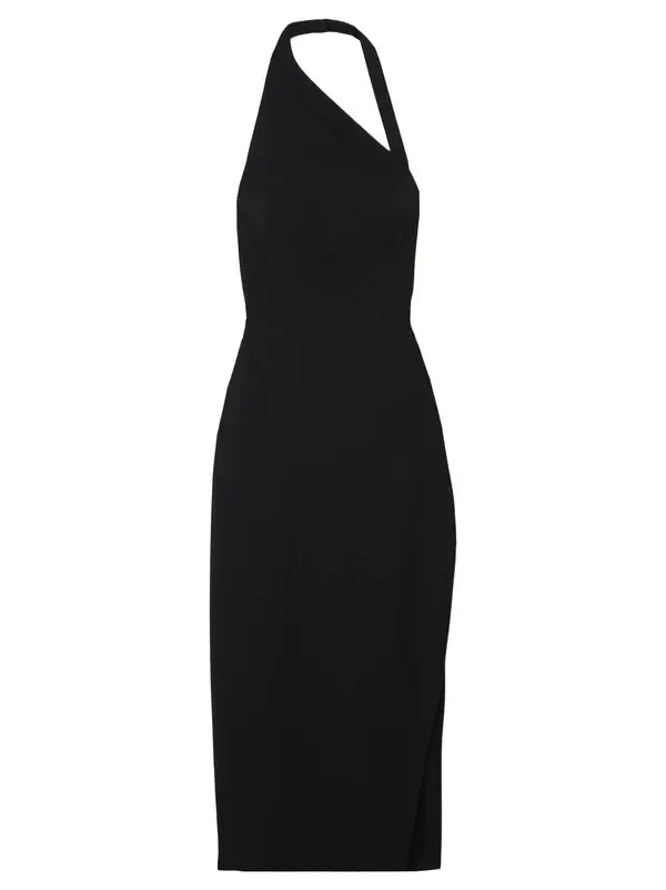 ST. AGNI Sleeveless Asymmetrical Open Back Dress - Black