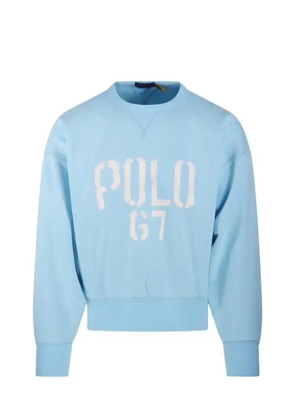 Polo Ralph Lauren Crewneck Sweatshirt With Logo - Blue