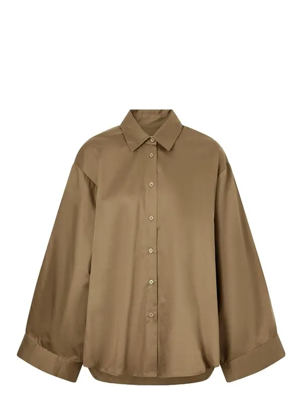 THE FRANKIE SHOP Tila Shirt - Light Brown