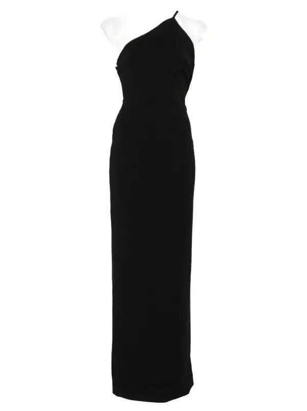 Solace London Alexandra One-shoulder Pencil Dress - Black