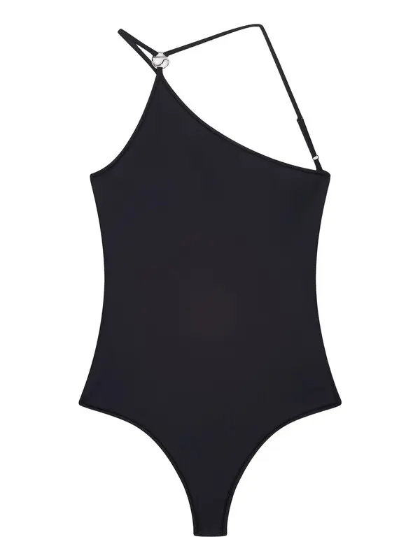Coperni Asymmetrical One-shoulder Swimsuit - Black