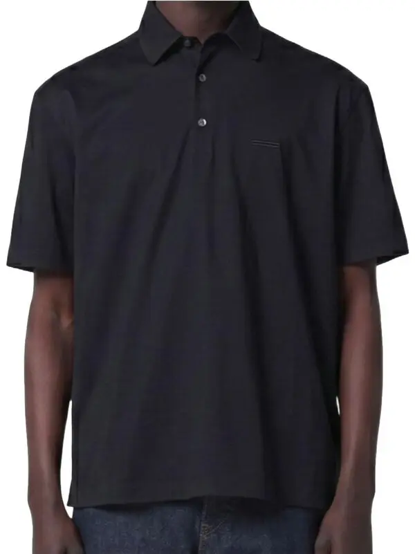 Zegna Short-sleeve Polo Shirt - Black