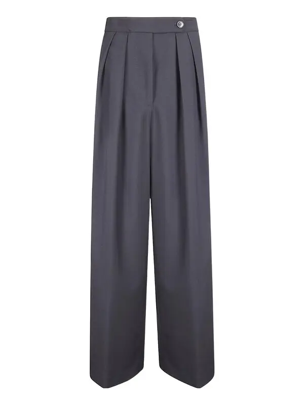 Dries Van Noten Pamplona Wide Leg Pants - Black
