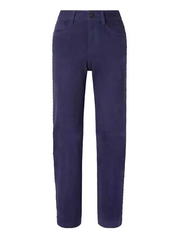 BLAZÉ MILANO Paso Patchwork Casual Pants - Navy Blue
