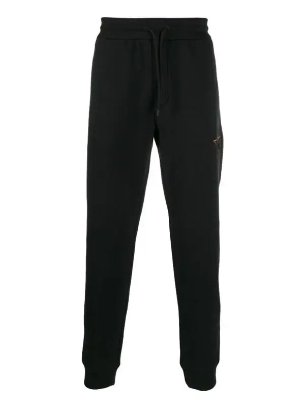 Emporio Armani Star Motif Track Pants - Black