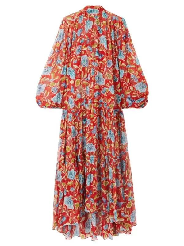 Rixo Printed Long Sleeve Maxi Dress - Multicolor