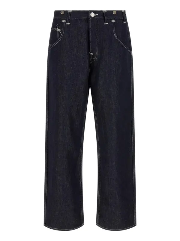 Junya Watanabe X Levi's Contrast Stitch Straight-leg Jeans - Black