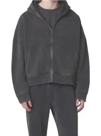 ENTIRE STUDIOS Long-sleeved Zip-up Hoodie - Black