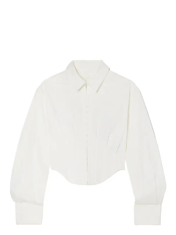DION LEE Corset Shirt - White