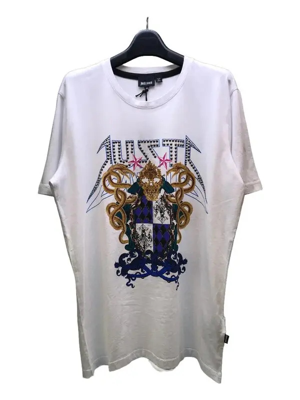 Just Cavalli Printed Round-necked T-shirt - Gray