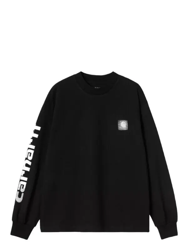 Carhartt Long Sleeve Archive Script Graphic T-shirt - Black
