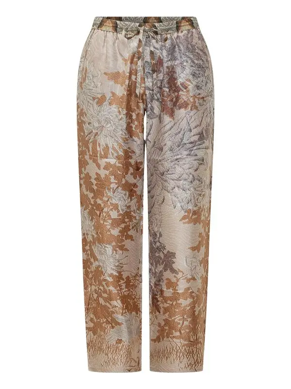 PIERRE-LOUIS MASCIA Aloes Printed Pants - Nude