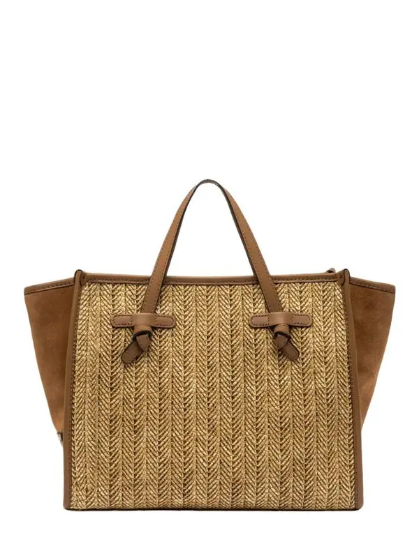 GIANNI CHIARINI Miss Marcella 32 Woven Shoulder Bag - Brown
